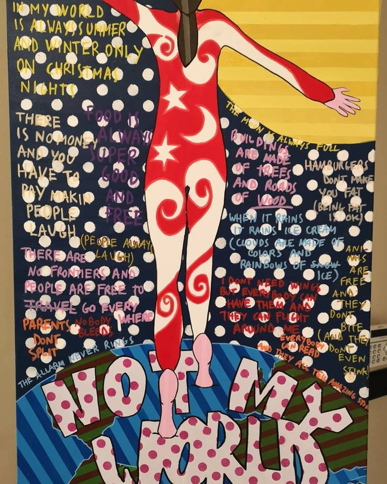 The acrobat Painting by Simone Enne | Saatchi Art