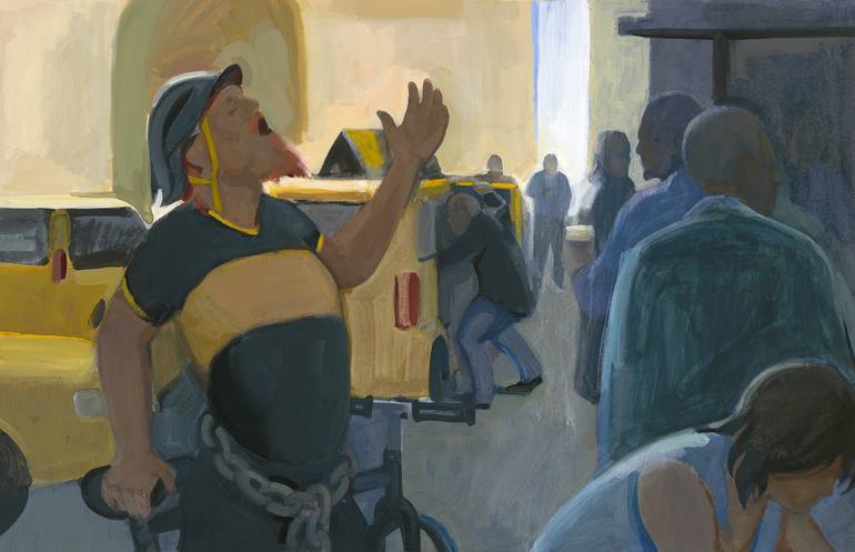 The Opera Singer Painting by Lance Paull | Saatchi Art