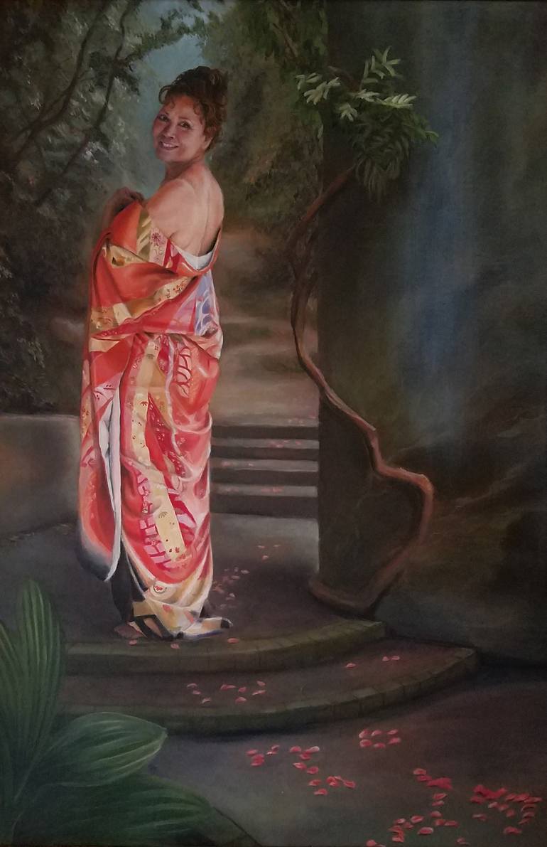 Flirt Painting by Kymberly Bednar | Saatchi Art