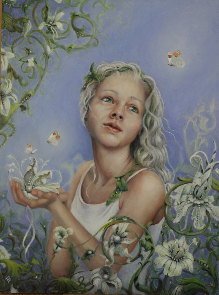 Catalina Orange Tip Painting by Kymberly Bednar | Saatchi Art