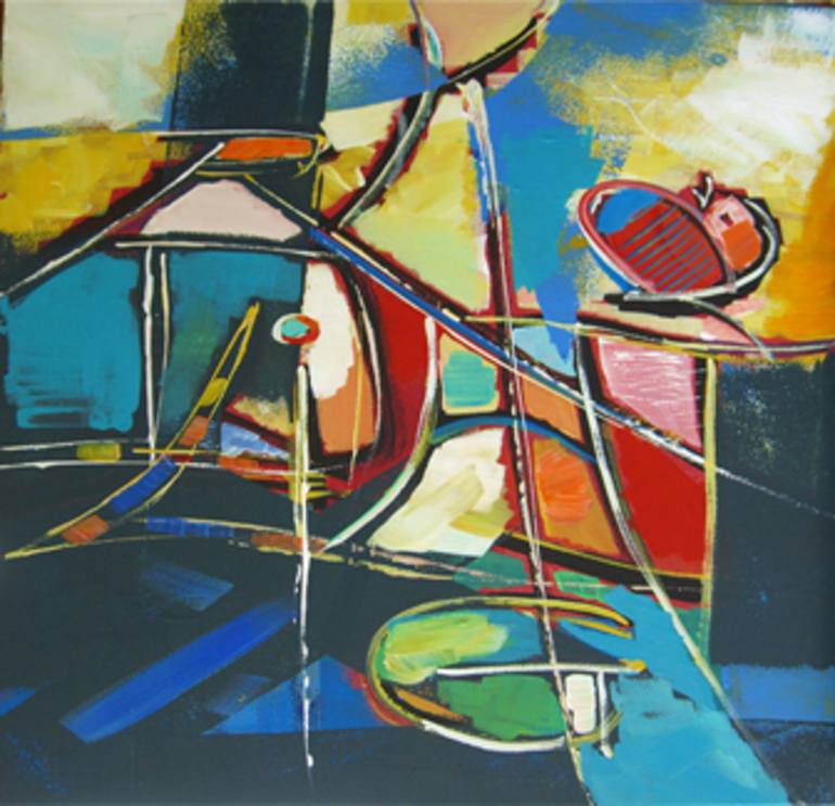 Happy Bird with Passsion Painting by Daniel Nie | Saatchi Art