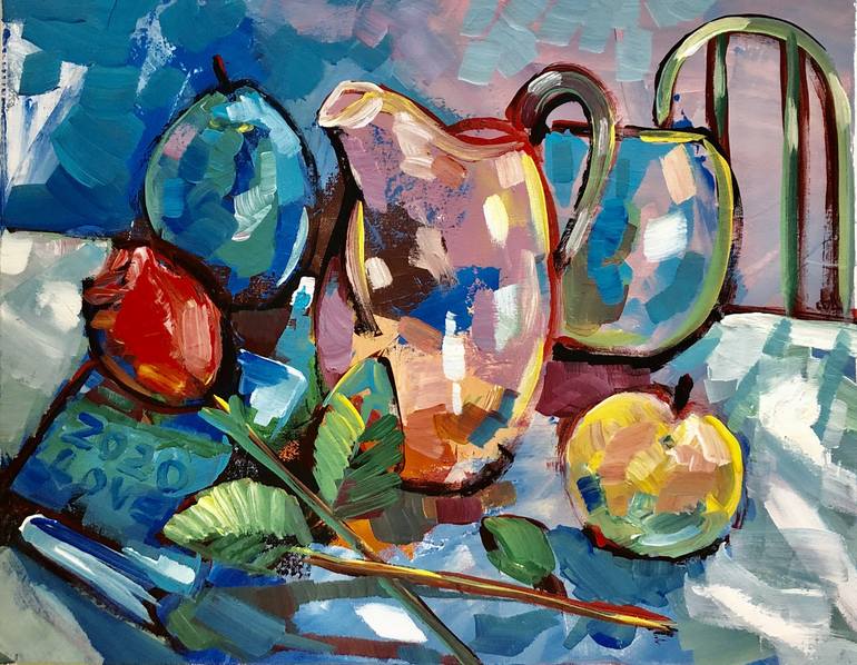 Pots of Love Painting by Daniel Nie | Saatchi Art