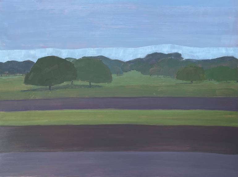 Pastures Green Painting by Lizzie Butler | Saatchi Art