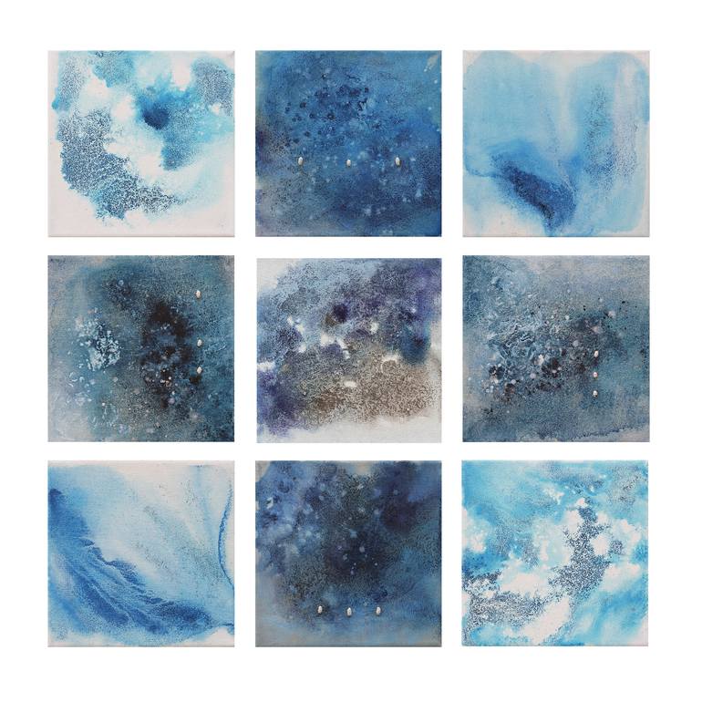 YAKU polyptych Painting by Marcela Vicuna | Saatchi Art