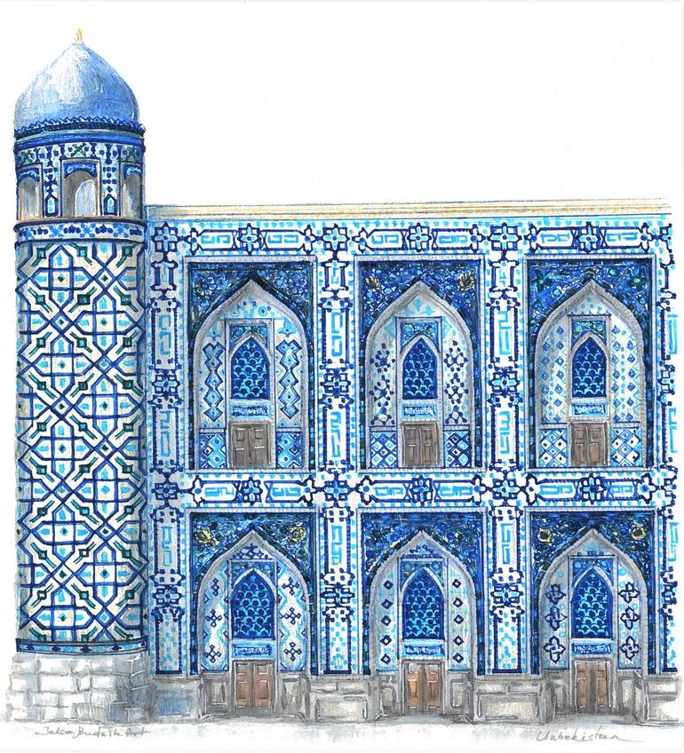 World heritage architecture Series - Uzbekistan, Tilya-Kori Madrasah ...