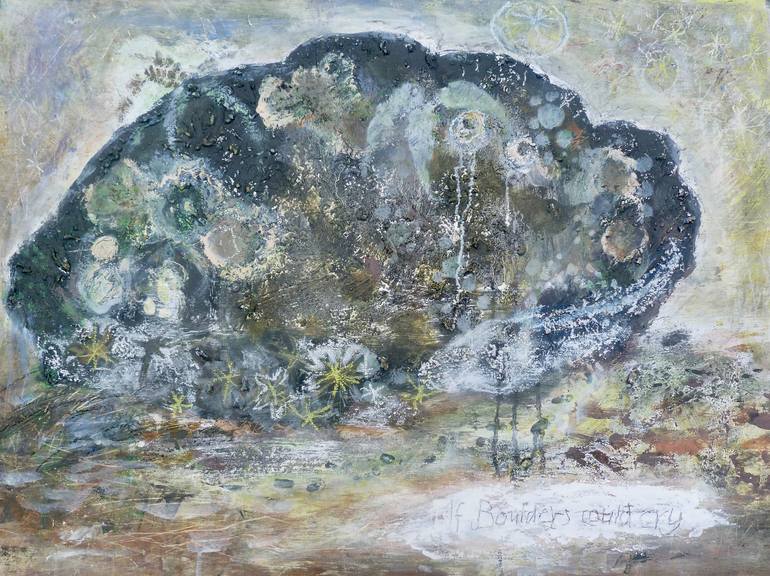 'If Boulders could cry' Painting by Sara Samuelsson | Saatchi Art