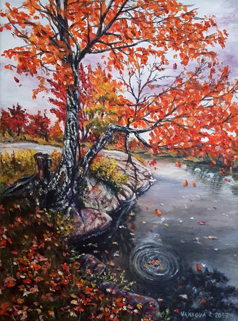 Colors of Autumn Painting by Ivana Vankova | Saatchi Art
