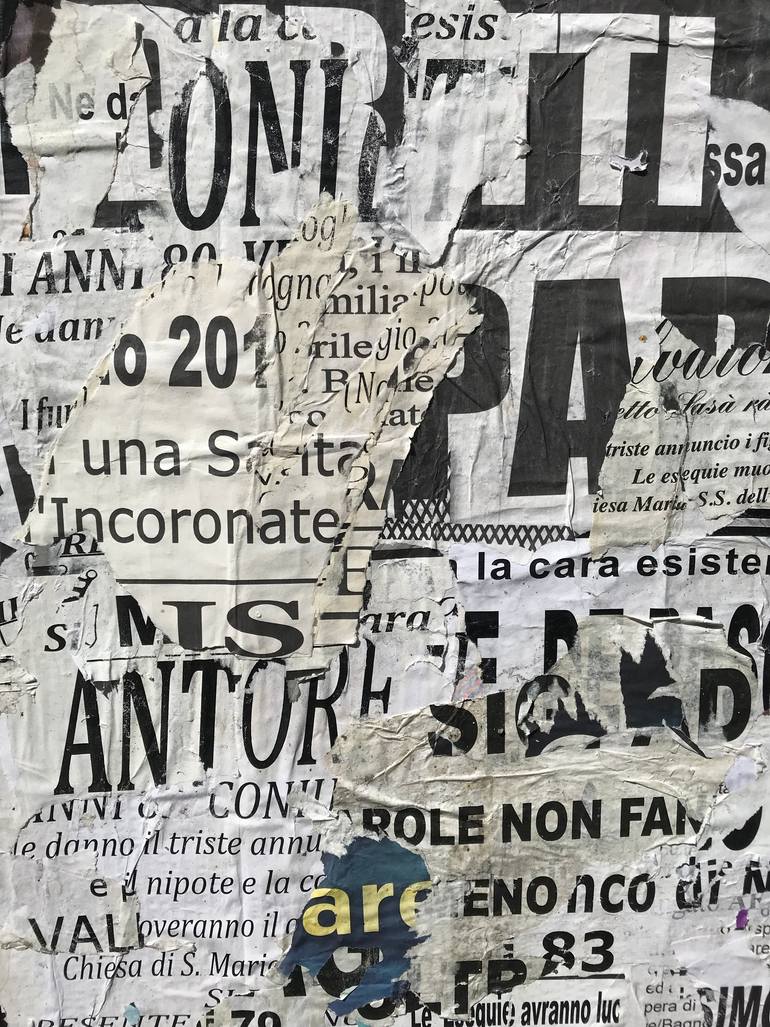 Italia Black and White Collage by Ian Ritchie | Saatchi Art