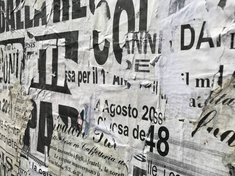 Italia Black and White Collage by Ian Ritchie | Saatchi Art