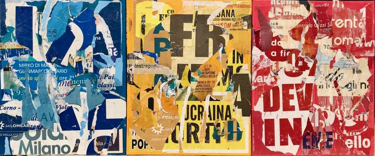 Sun. Sea. Street Collage by Ian Ritchie | Saatchi Art