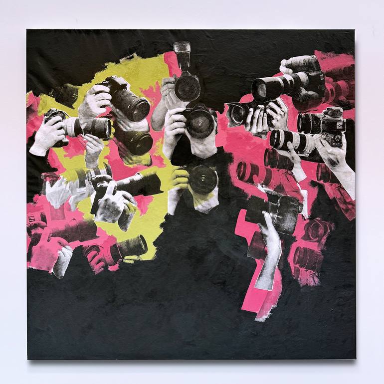 Electric Eyes You Can't Ignore Painting by Chris Mccrae | Saatchi Art