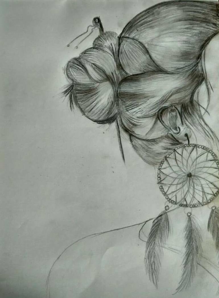 Wandering Girl Drawing by Neha Inaskar | Saatchi Art