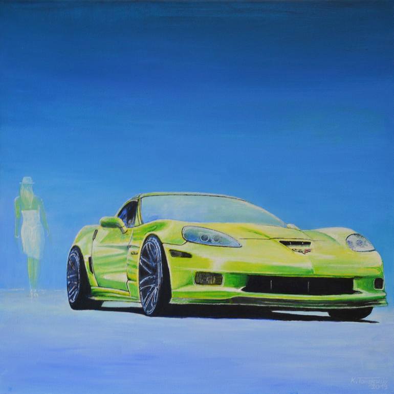 The Corvette Story. Corvette C6. 2005-2013 Painting by Krzysztof ...