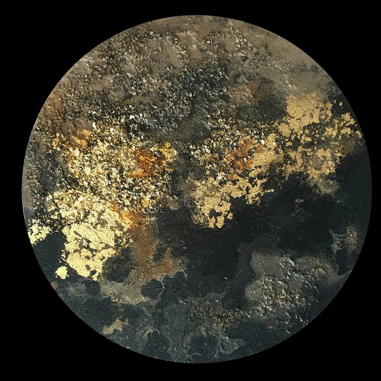 PLANET PYRITE Painting by Brigitte Ackland | Saatchi Art