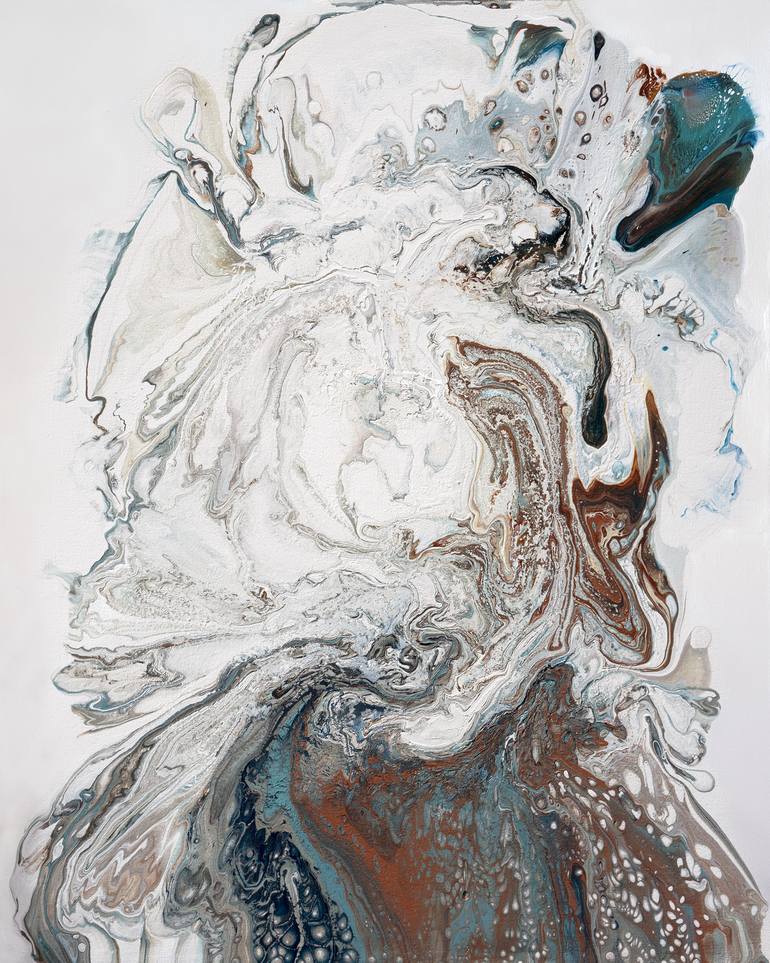 Portrait of Disintegration Painting by Brigitte Ackland | Saatchi Art