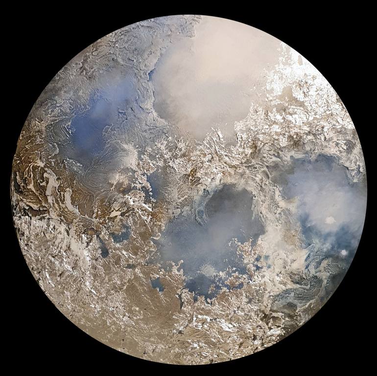 Moon Gleam Painting by Brigitte Ackland | Saatchi Art