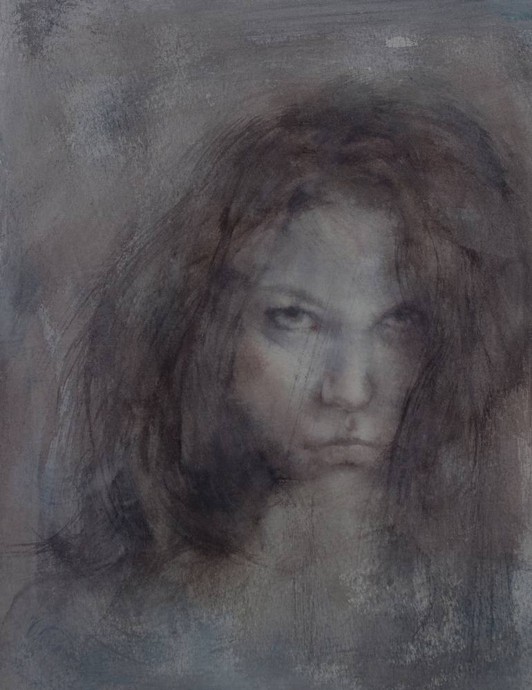 Portrait1 Painting by Zhen Yu | Saatchi Art