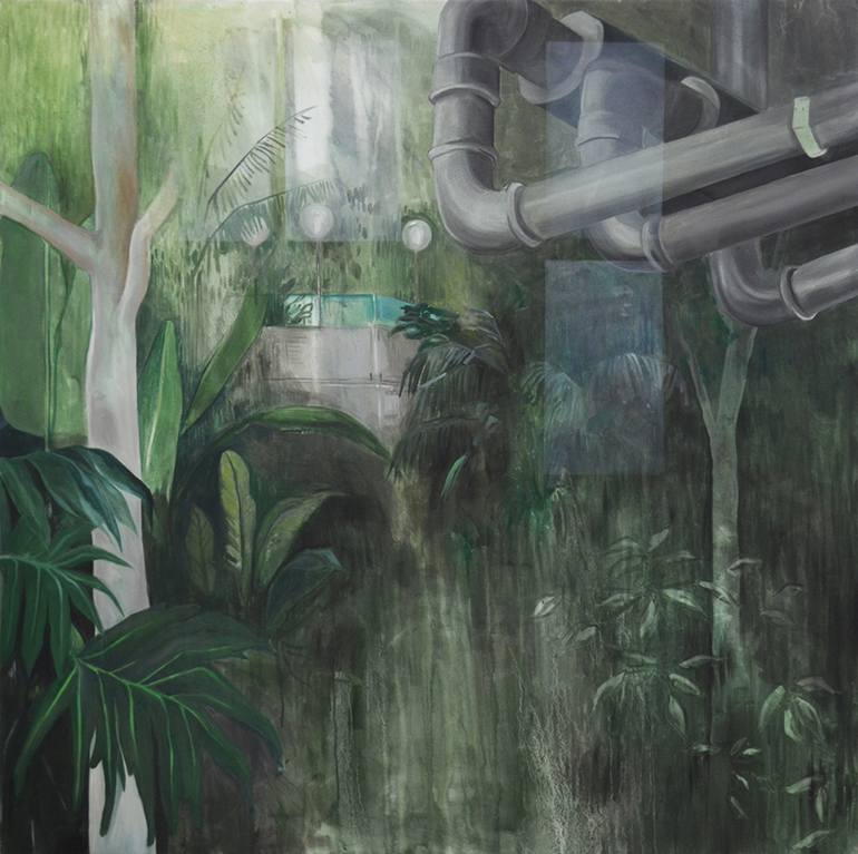 Barbican Pipes Painting by Juliet E P Gibbs | Saatchi Art