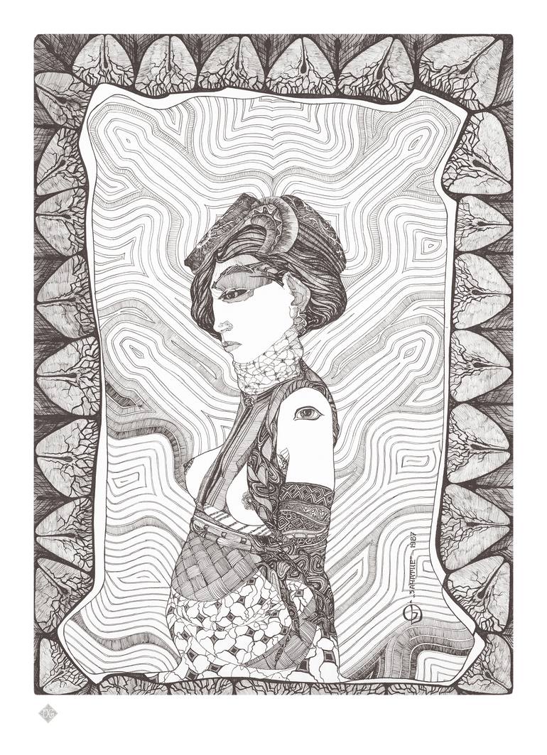 Maria (grey)(Limited Edition 1 of 76) Printmaking by Dobri Gjurkov ...