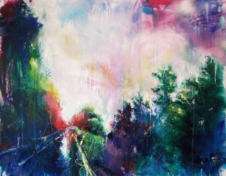 When Wet Painting by Chris Roth | Saatchi Art