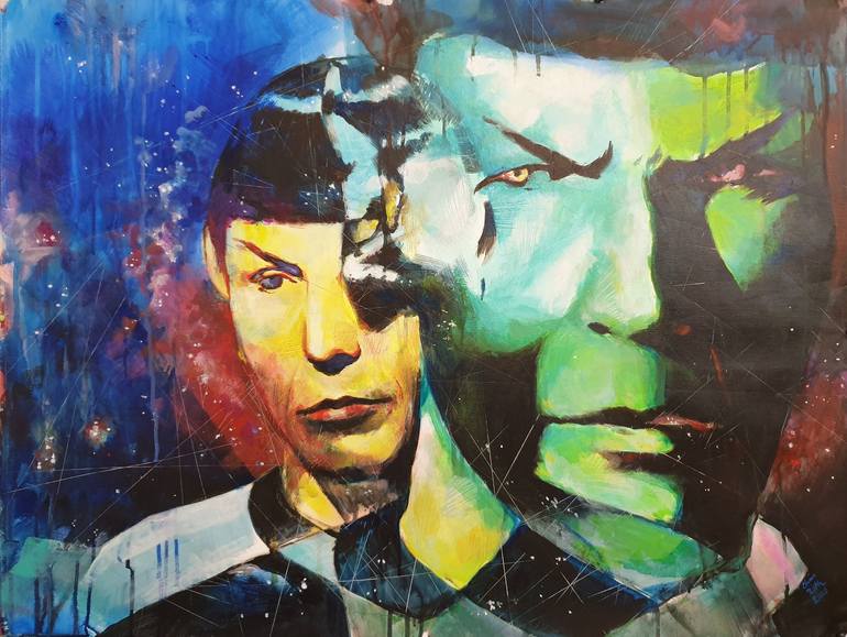 Spock : 2 = ? Painting by Chris Roth | Saatchi Art