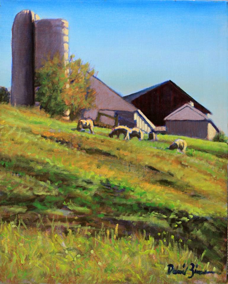 THE SHEEP MAY SAFELY GRAZE Painting by David Zimmerman | Saatchi Art