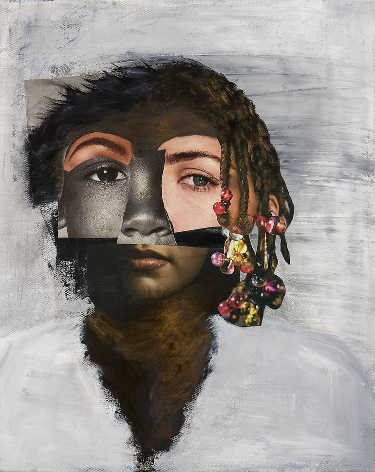 Reconstructing Lineage Painting by Mona Dworkin | Saatchi Art