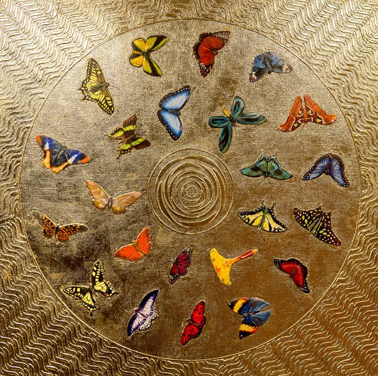 Parade of butterflies Painting by Larisa Ruy | Saatchi Art