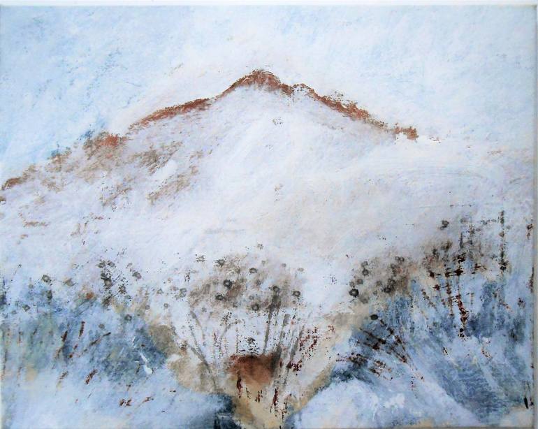Winter Mountain Painting by June Stapleton | Saatchi Art