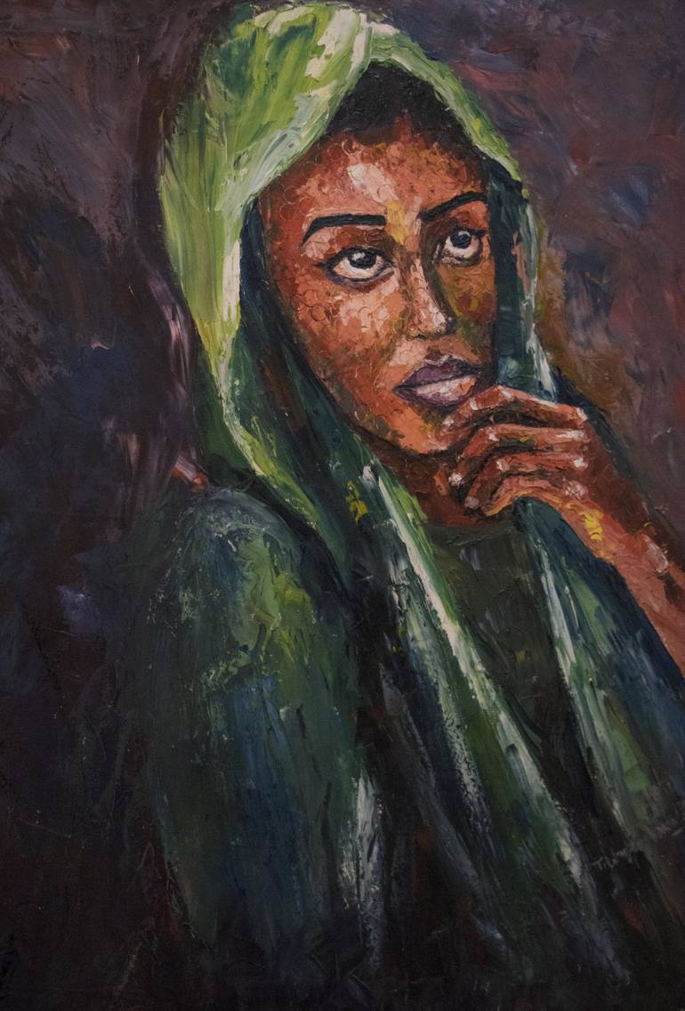Contemplation Painting by Titilope Salami | Saatchi Art