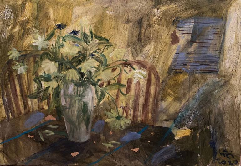 Towards the end of summer Painting by Lizi Budagashvili | Saatchi Art