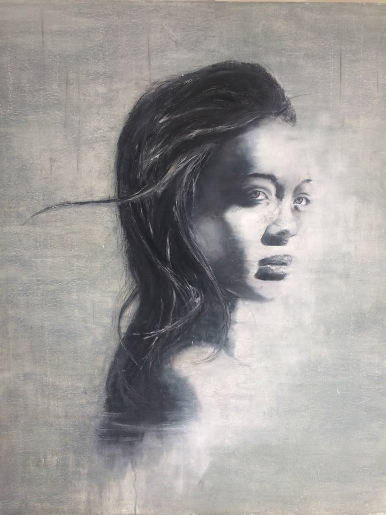 Beach girl Painting by Anne Johnston | Saatchi Art