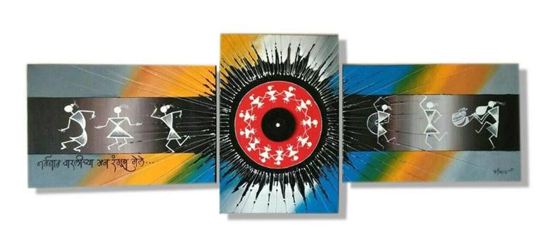 varli art Painting by Hemant Gharat | Saatchi Art