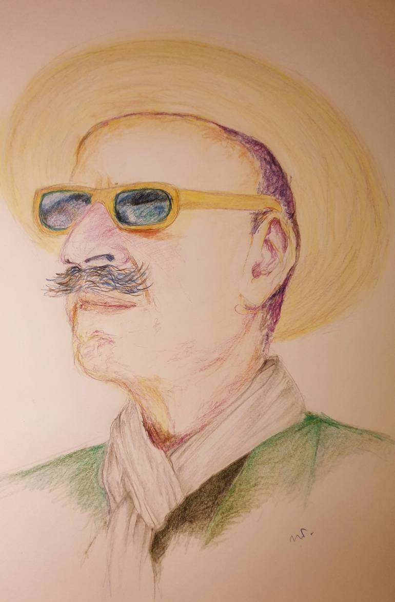 Portrait of Cretan Drawing by Marta Wydra | Saatchi Art