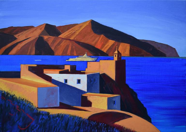 Earth Landscapes (Big Boat) Painting by Alexander Lufer | Saatchi Art