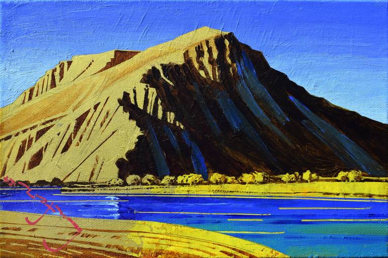 Earth Landscapes (Desert Island) Painting by Alexander Lufer | Saatchi Art