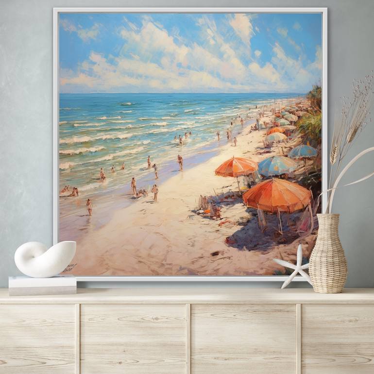 A BLISSFUL SUMMER DAY Painting by Yasemen Asad | Saatchi Art