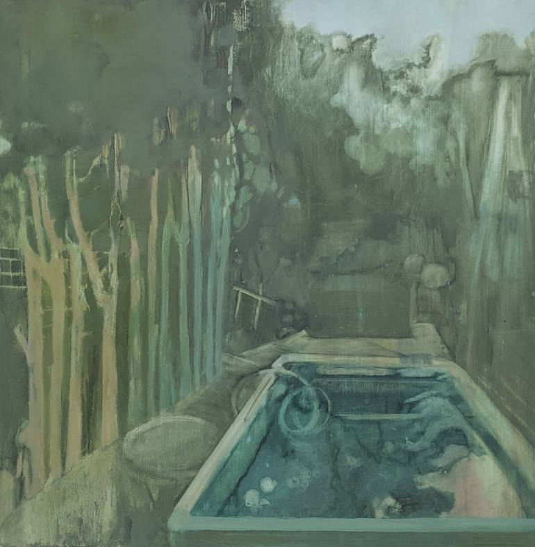 Bathe Painting by Jen Gash | Saatchi Art