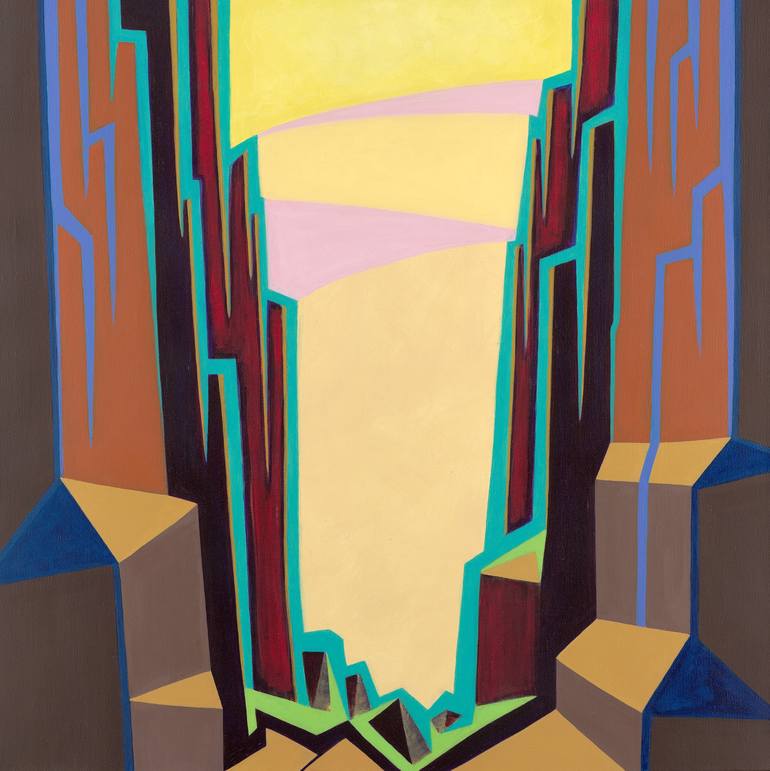 Roadrunner Canyon Painting by Roseann Tos | Saatchi Art