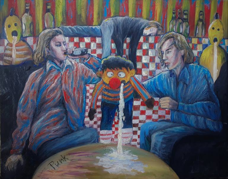 The Generation-X-Party Painting by Berthold Von Kamptz | Saatchi Art