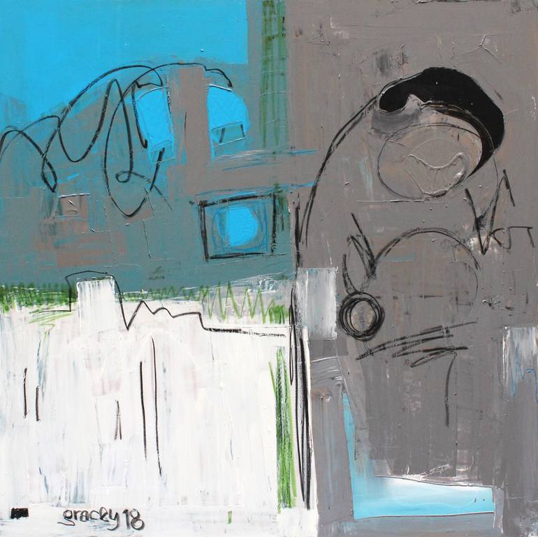 NEGATIVE MOOD Painting by Gus Gracey | Saatchi Art