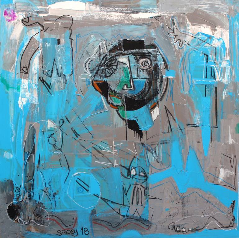 DECOMPOSED WOMAN Painting by Gus Gracey | Saatchi Art