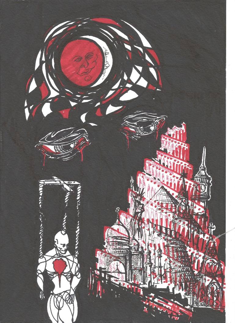 Pride of humanity Drawing by Maxim Levinskiy | Saatchi Art