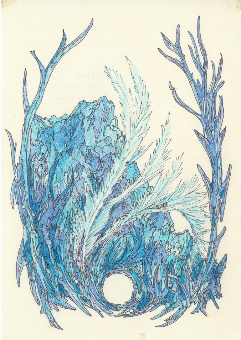 Ice Vortex Drawing by Rusticity by the Raj family | Saatchi Art