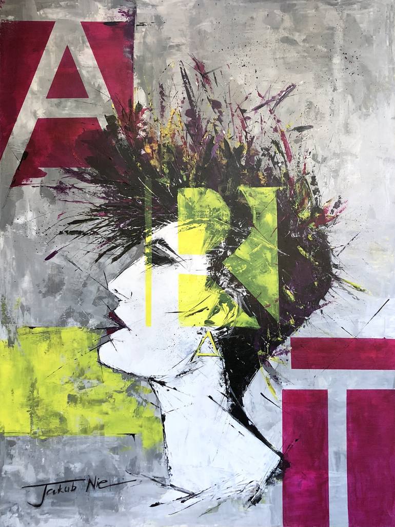 Punk Painting by Jakub Niewiadomski | Saatchi Art