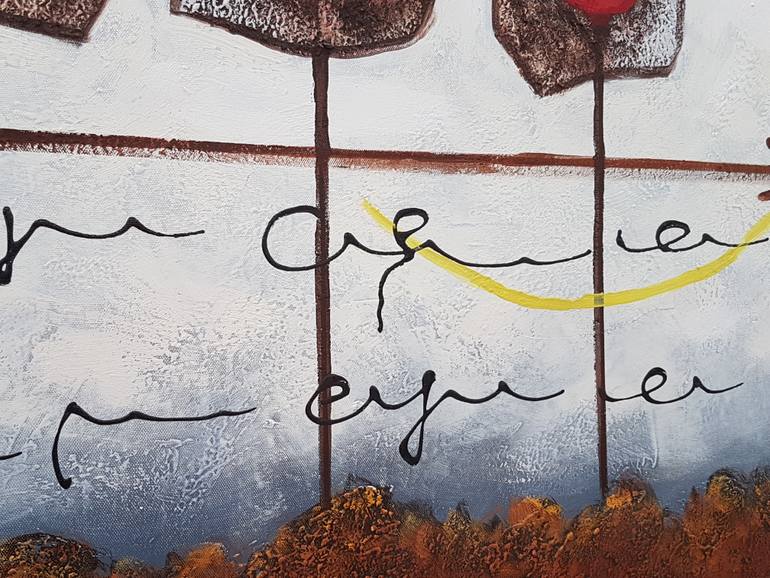 desert rose Painting by Freddy Jacobs | Saatchi Art