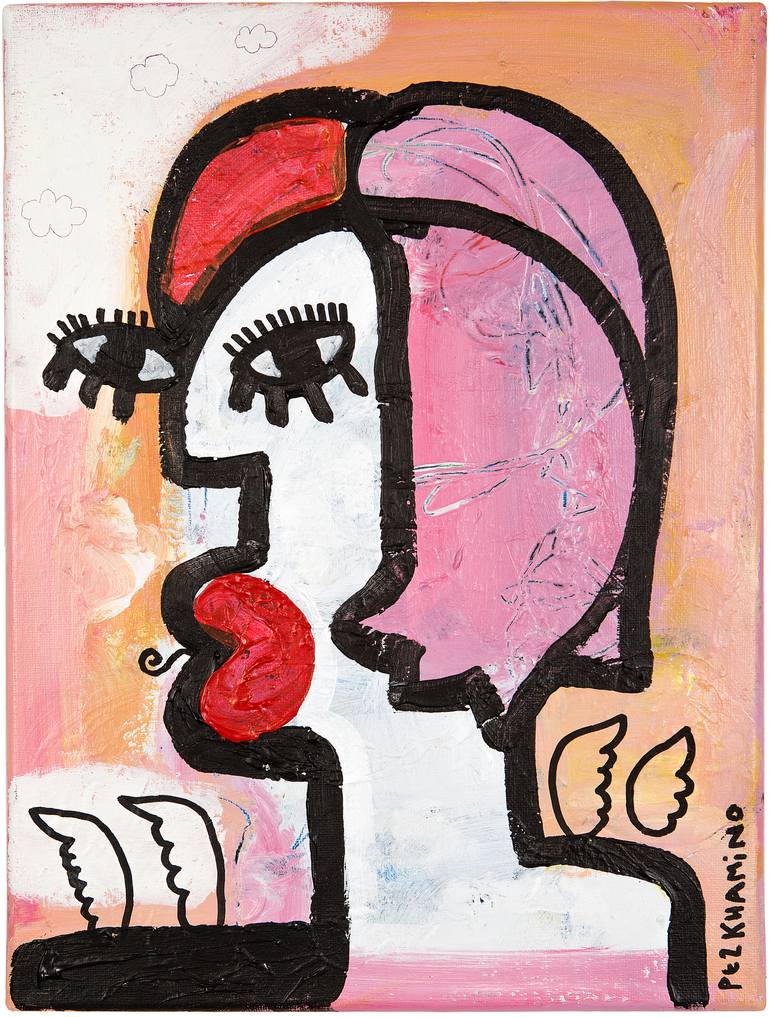 Retrato de poeta Painting by Pezkhamino | Saatchi Art