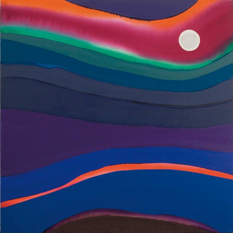 100 Moon Painting by Geri Taper | Saatchi Art