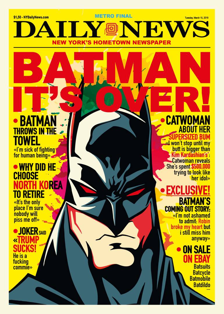 KOBALT - Batman It's over ! - Limited Edition of 50 Printmaking by ...