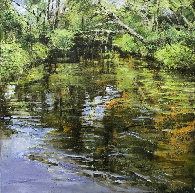 Sannox Burn II Painting by Sandra Graham | Saatchi Art